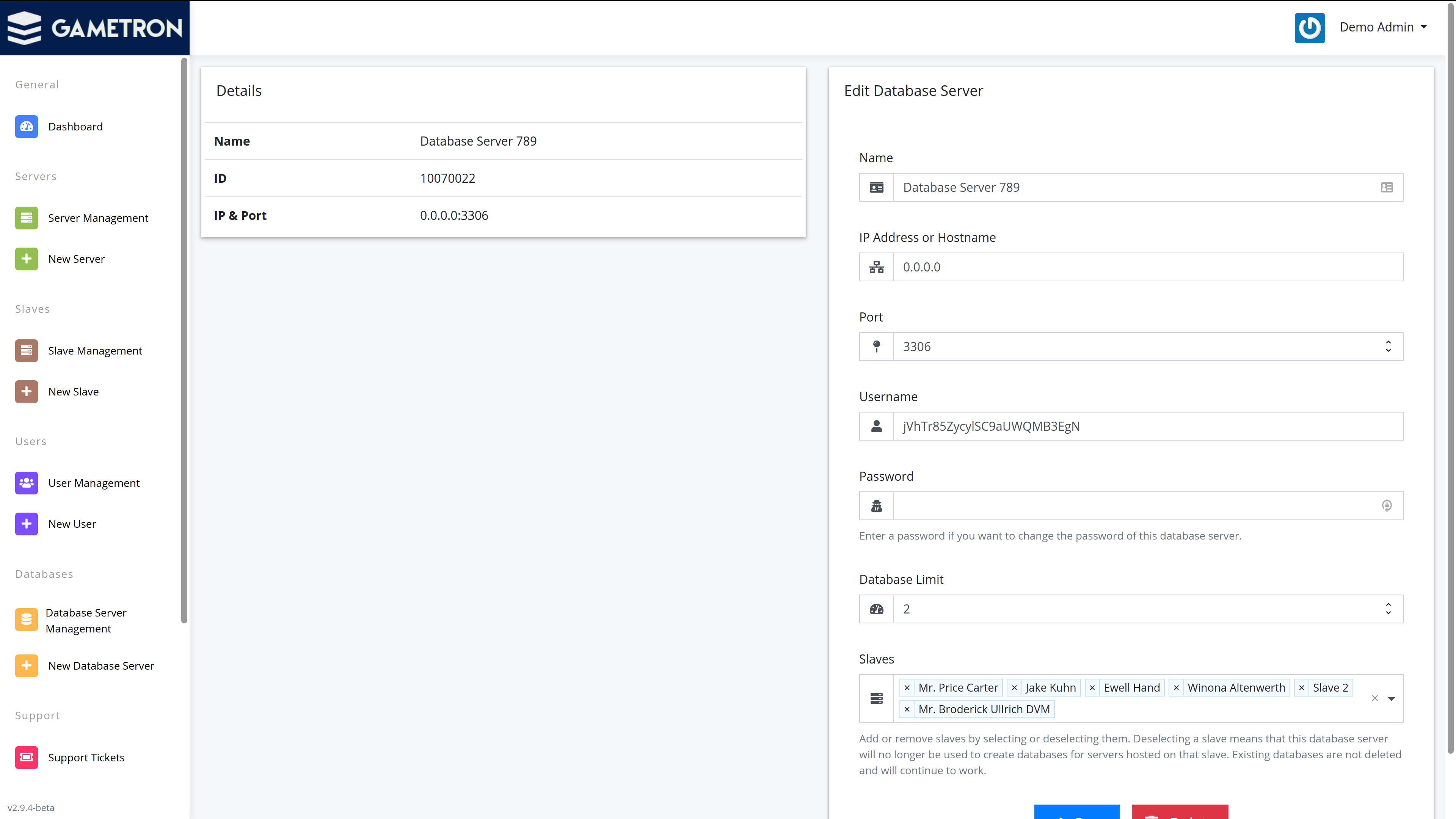 Database Servers :: Gametron Documentation Database Servers :: Gametron Documentation